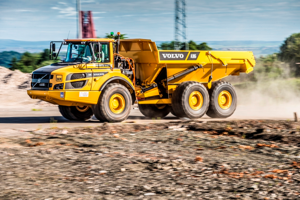We've invested in four new Volvo A30G articulated dumptrucks