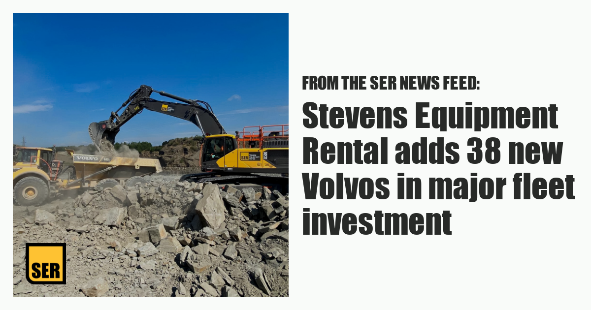 Stevens Equipment Rental adds 38 new Volvos in major fleet investment